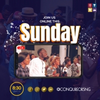 OUTDOOR SUNDAY SERVICE Template | PosterMyWall