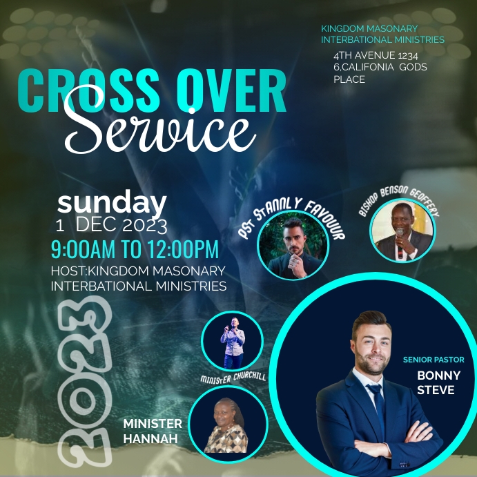 SUNDAY SERVICE FLYER POSTER TEMPLATE | PosterMyWall