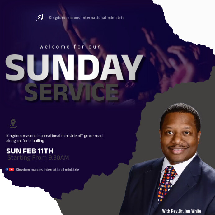 sunday service flyer poster template | PosterMyWall