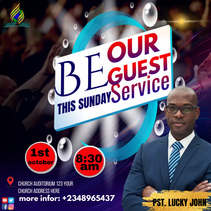 Copy of SUNDAY SERVICE flyer template (1) | PosterMyWall