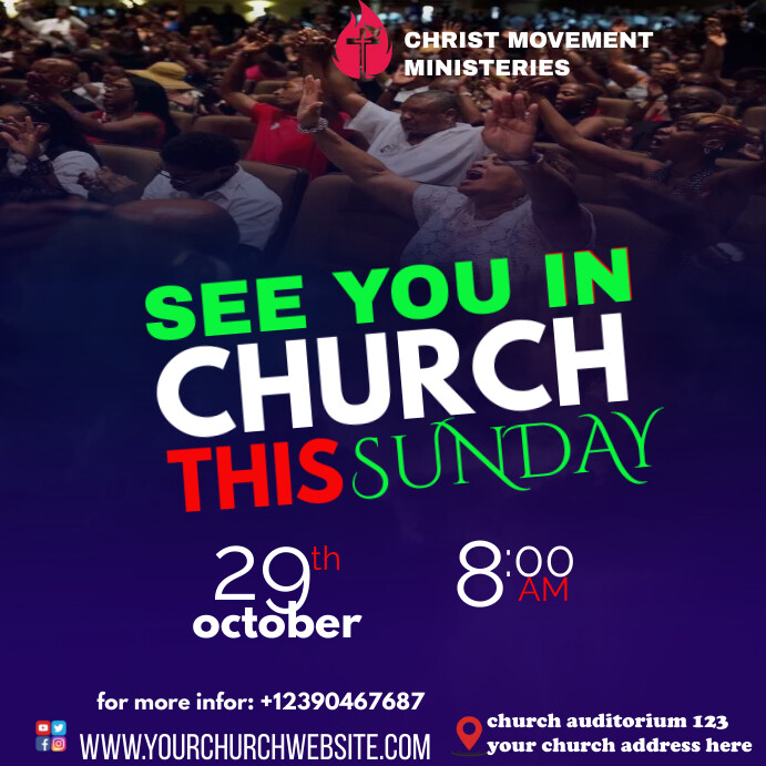 Copy of SUNDAY SERVICE flyer template (24) | PosterMyWall