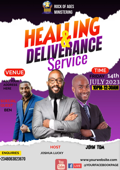 SUNDAY SERVICE flyer template (3) | PosterMyWall