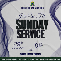 SUNDAY SERVICE flyer template | PosterMyWall