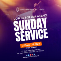 Sunday service flyer template | PosterMyWall