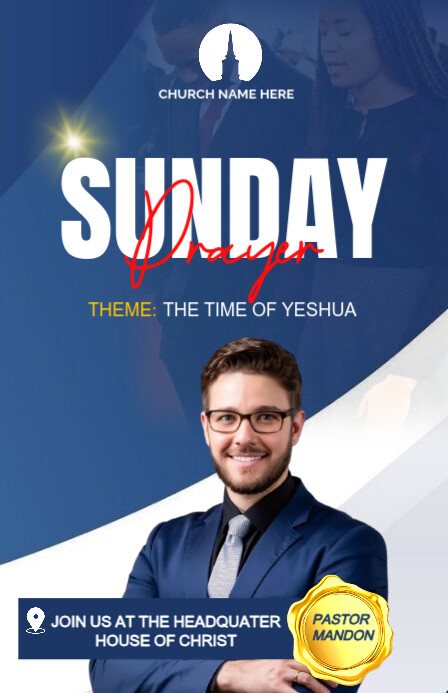 Copy of sunday service flyer template | PosterMyWall