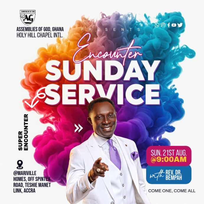 Copy of Sunday Service Flyer Template | PosterMyWall