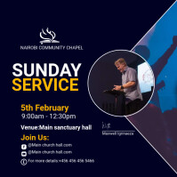 Sunday service flyer template | PosterMyWall