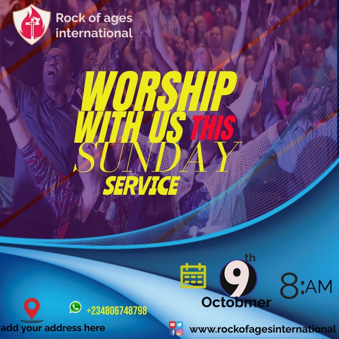 Copy of SUNDAY SERVICE flyer template | PosterMyWall