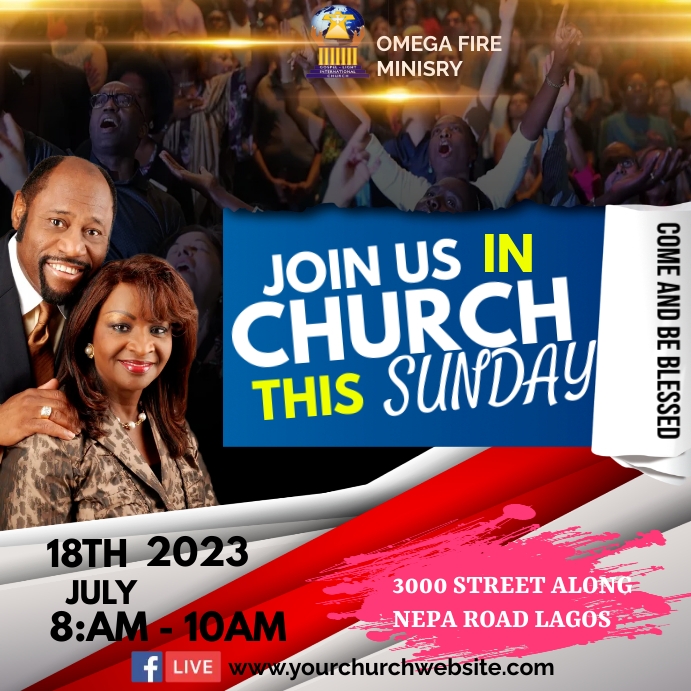 Plantilla de SUNDAY SERVICE flyer template | PosterMyWall