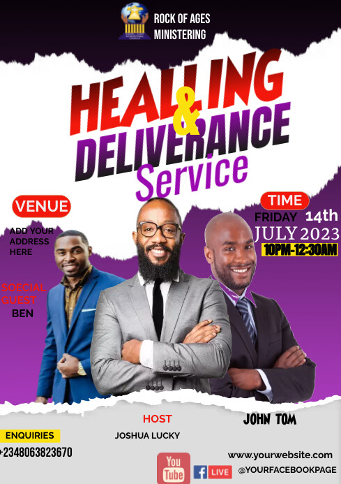 SUNDAY SERVICE flyer template | PosterMyWall