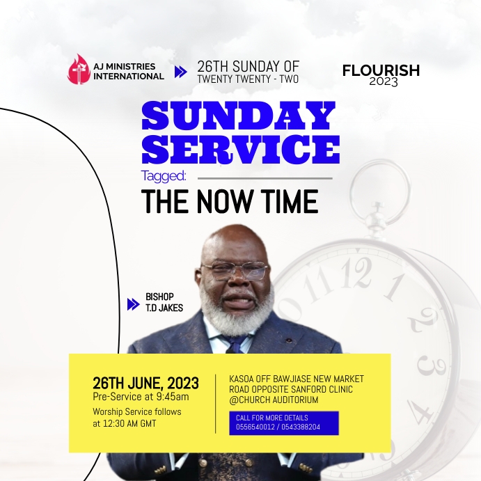 Plantilla de Sunday Service Flyer Template | PosterMyWall