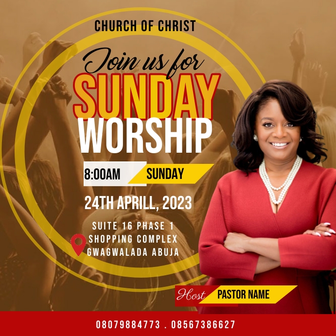 Sunday service flyer templates | PosterMyWall