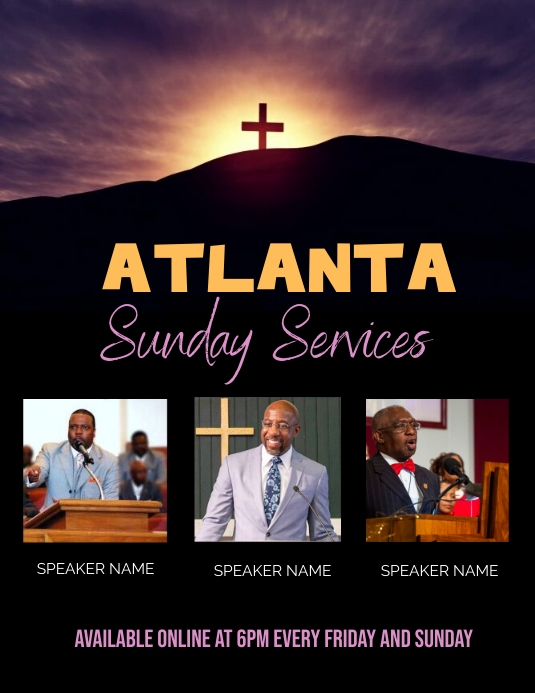 Sunday Service Flyers Template | PosterMyWall