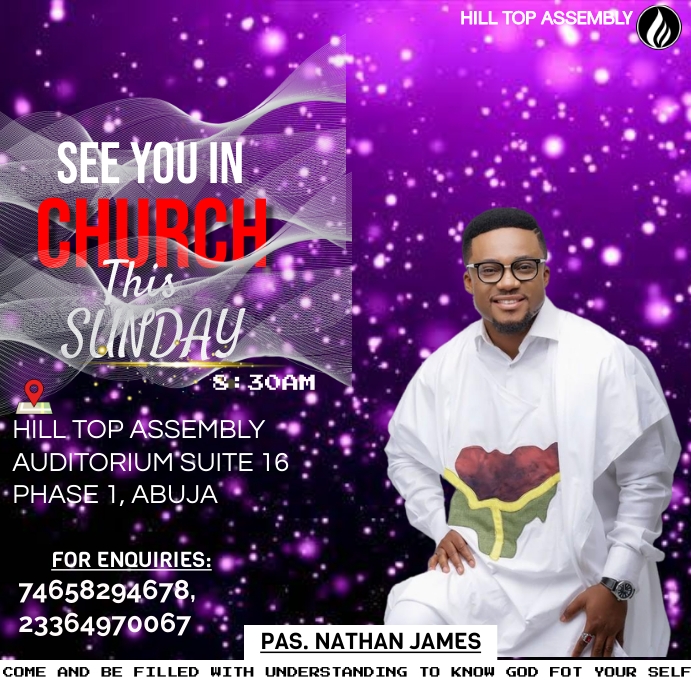 Sunday service invitation Template | PosterMyWall