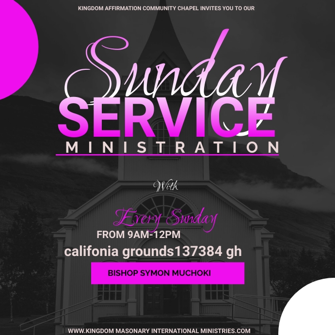 SUNDAY SERVICE INVITATION FLYER POSTER TEMPLA Template | PosterMyWall