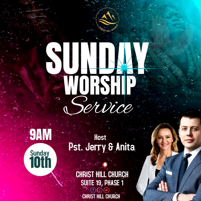 Copy of SUNDAY SERVICE INVITE | PosterMyWall