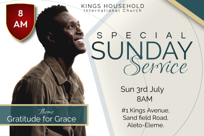 Sunday Service invite Template | PosterMyWall