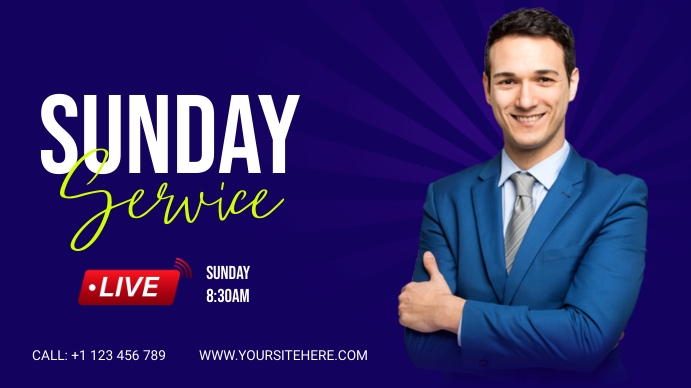 Copy of sunday service live streaming | PosterMyWall