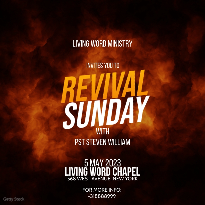 sunday service poster Template | PosterMyWall