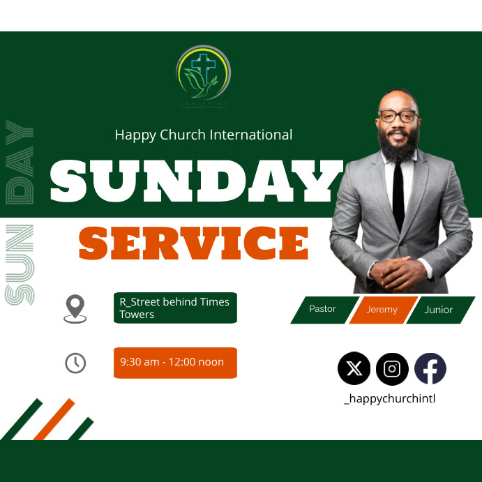 Copy of Sunday Service Poster | PosterMyWall