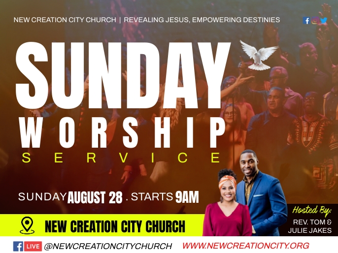 SUNDAY SERVICE POSTER Template | PosterMyWall