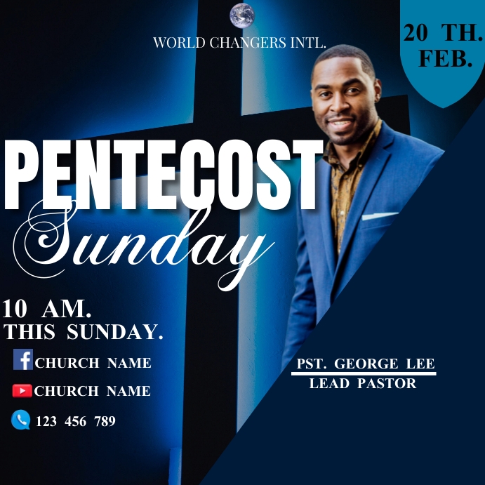 Sunday service poster Template | PosterMyWall