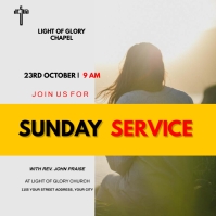 New Service Times Template | PosterMyWall