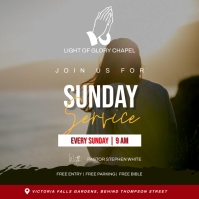 SUNDAY SERVICE POSTER Template | PosterMyWall