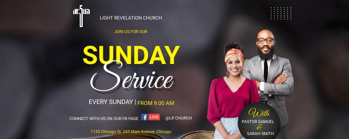 SUNDAY SERVICE POSTER Template | PosterMyWall