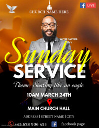 Sunday Service Poster Template | PosterMyWall