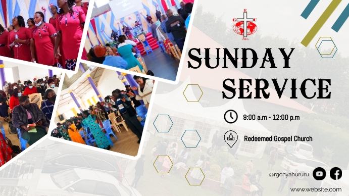 Copy of Sunday service poster | PosterMyWall