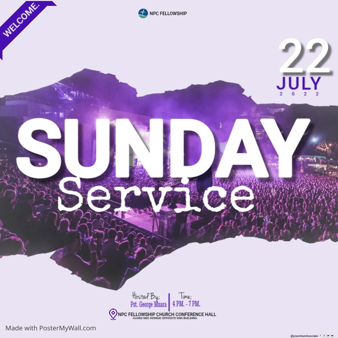 Copy of Sunday Service poster | PosterMyWall