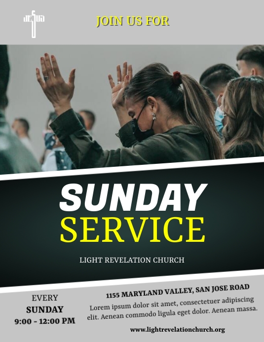 Copy of SUNDAY SERVICE POSTER | PosterMyWall