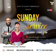 Sunday service poster Template | PosterMyWall
