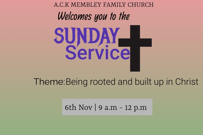 Sunday service poster Template | PosterMyWall