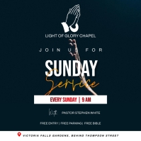 SUNDAY SERVICE POSTER Template | PosterMyWall