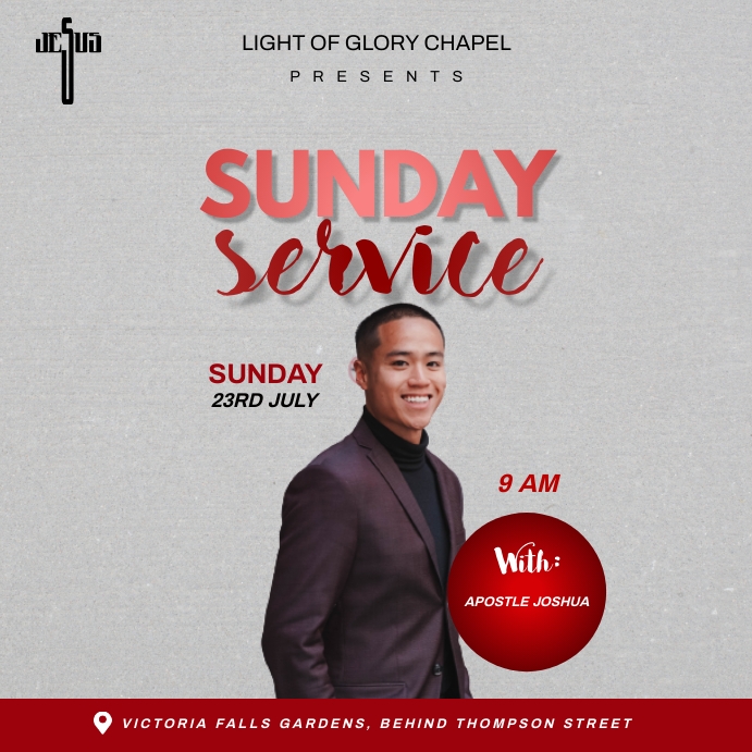 Copy of SUNDAY SERVICE POSTER | PosterMyWall