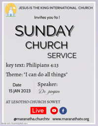 miracle service poster Template | PosterMyWall