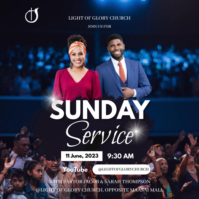 SUNDAY SERVICE POSTER Template | PosterMyWall