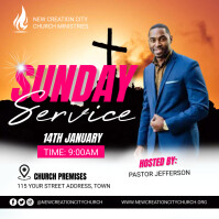 Sunday Service Template | PosterMyWall