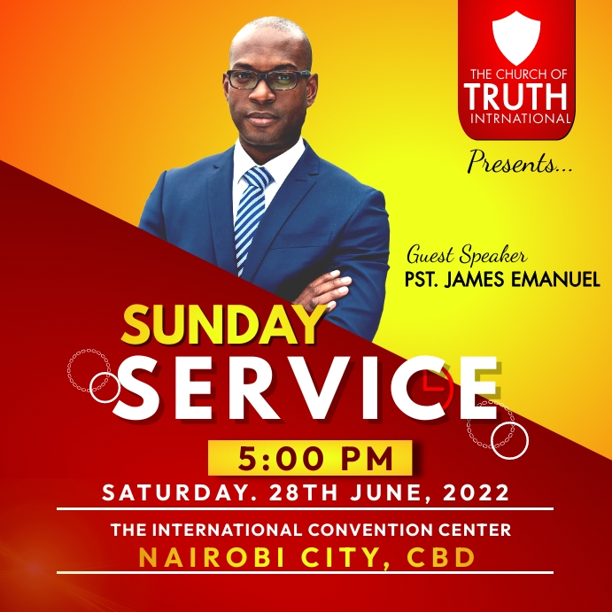 Plantilla de Sunday Service poster/flyer | PosterMyWall