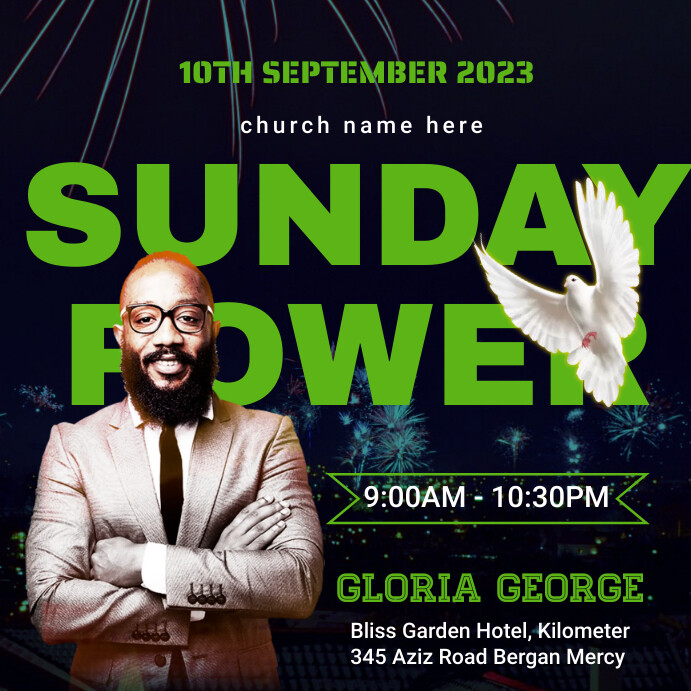 Sunday service/ prayer night Template | PosterMyWall