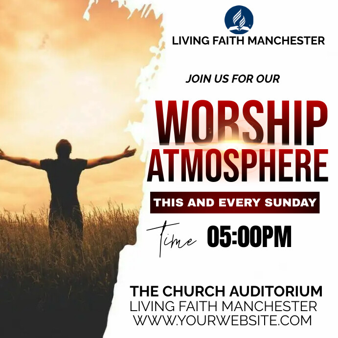 Plantilla de Sunday service template (1) | PosterMyWall