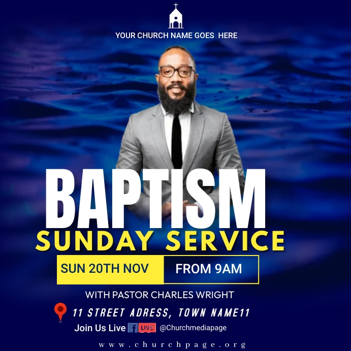 sunday service template (4) | PosterMyWall
