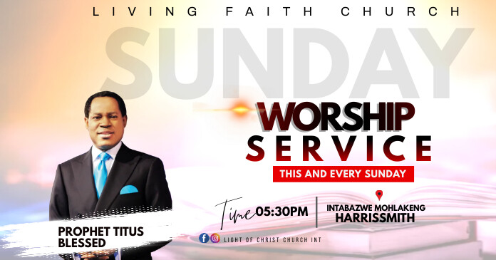 Sunday service template | PosterMyWall