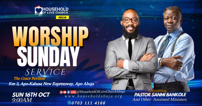 Sunday service template | PosterMyWall