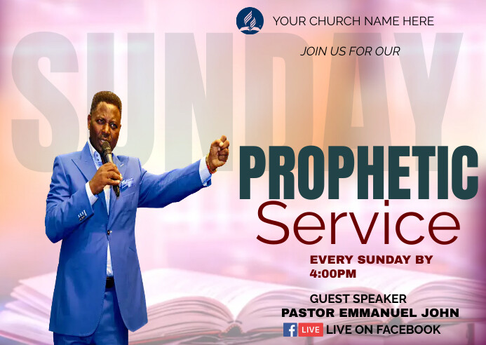 Sunday service template | PosterMyWall