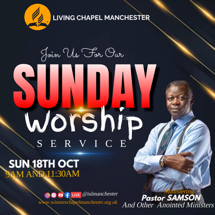 Sunday service template | PosterMyWall