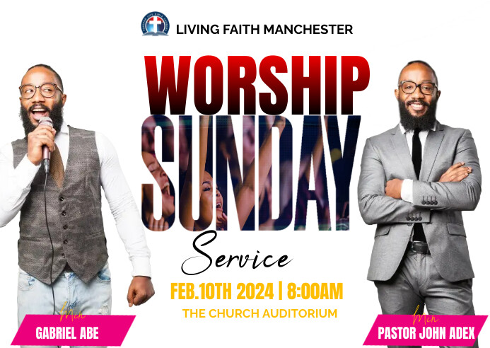 Sunday service template | PosterMyWall