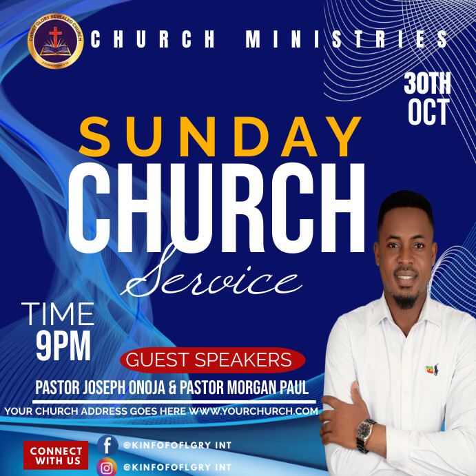 Sunday service template | PosterMyWall